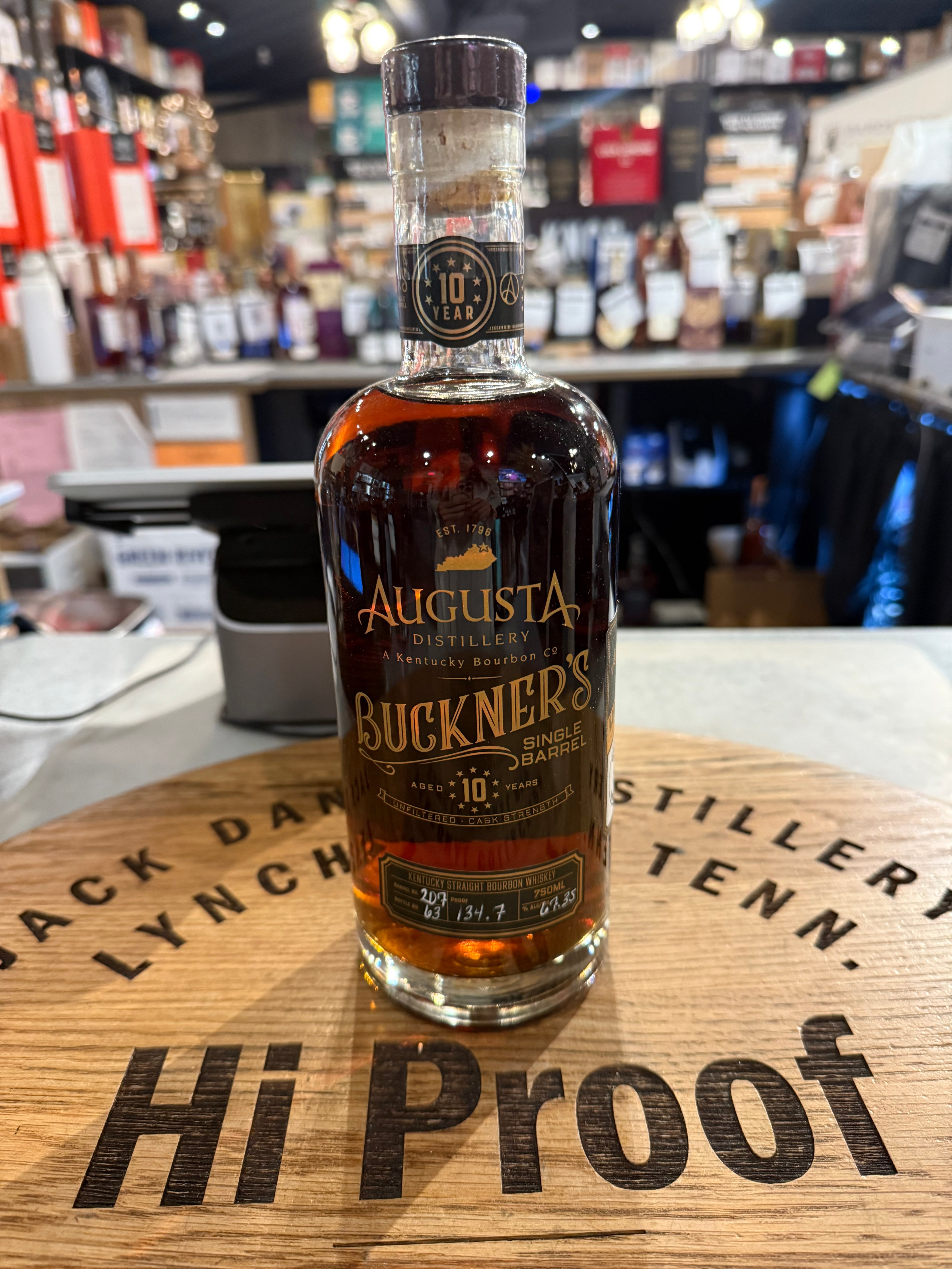 Buckner's 10 Year Single Barrel #207 134.7 Proof WCWC Pick 750mL 7343 ...