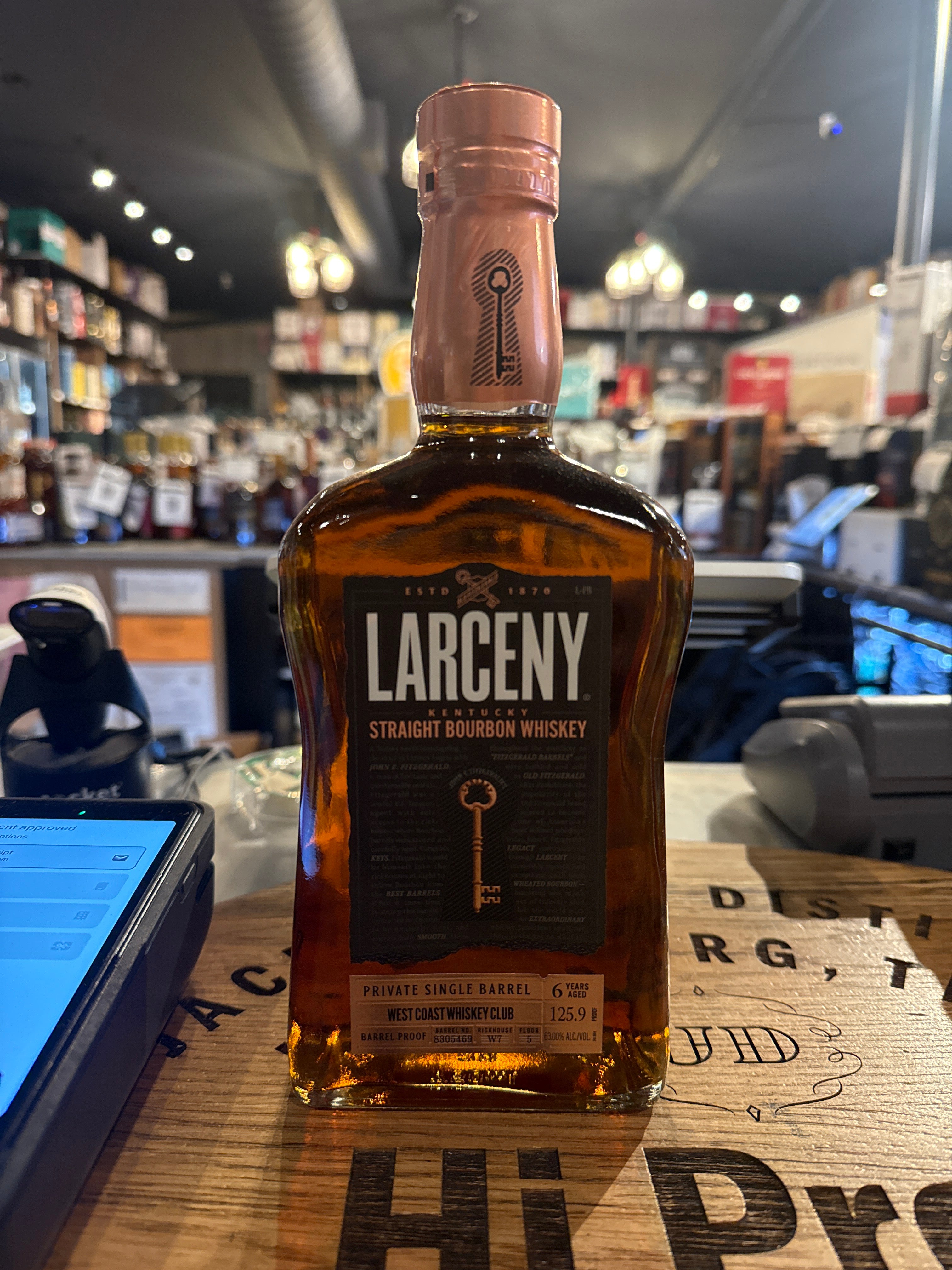 LARCENY PRIVATE BARREL WCWC Pick 125.9 Proof 750mL – West Coast Whiskey ...